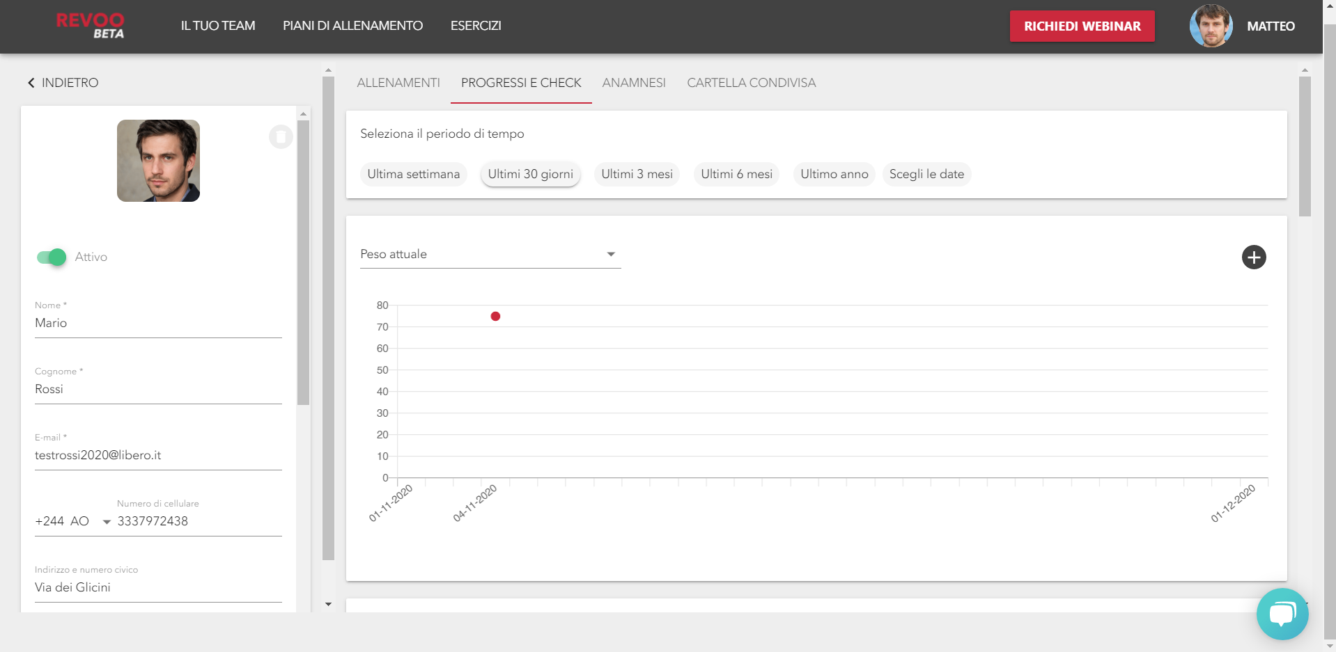 REVOO: il Software per Personal Trainer è ufficialmente disponibile